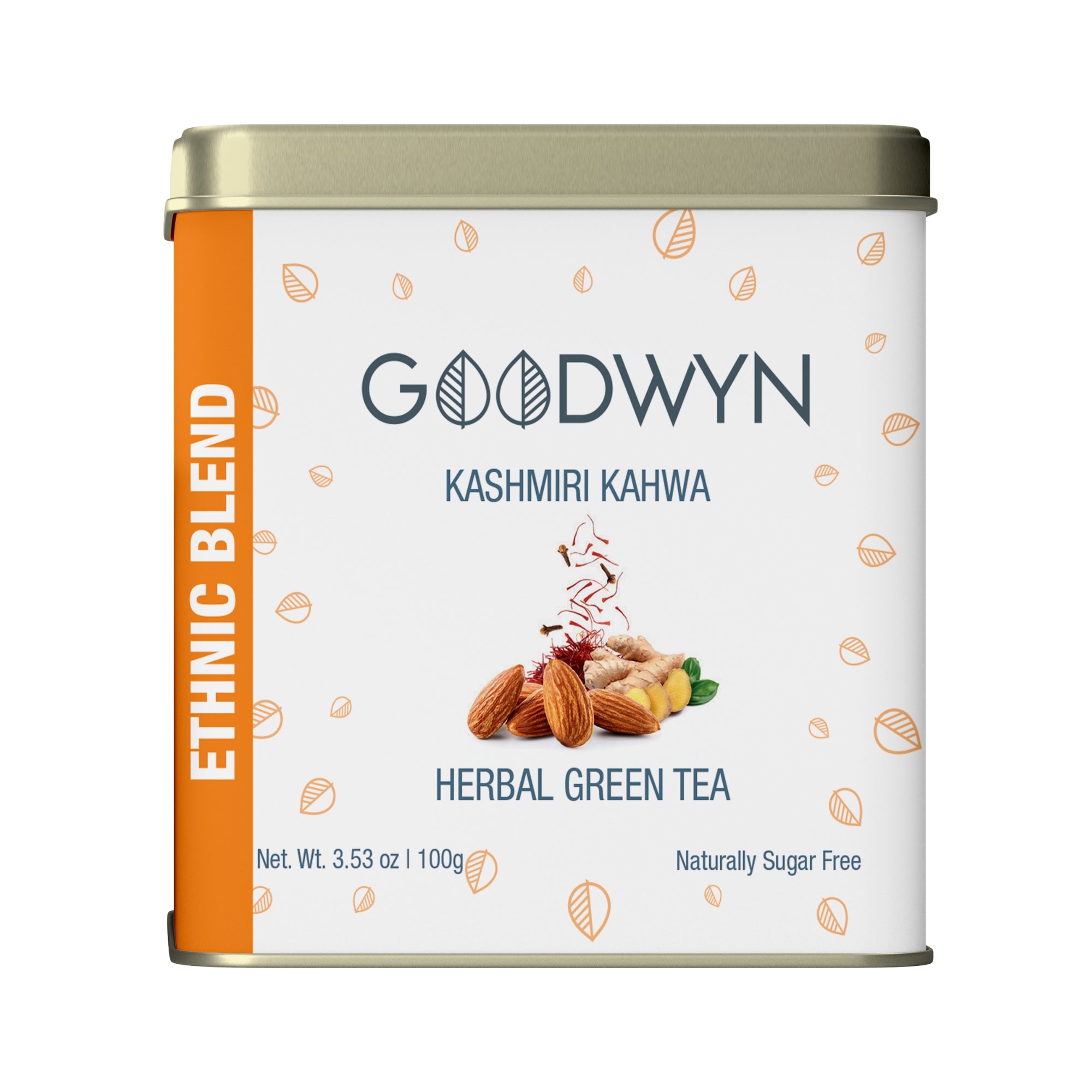 Kashmiri Kahwa Loose Leaf Tea - 100g | Giftable Tin Caddy | Goodwyn Tea ...